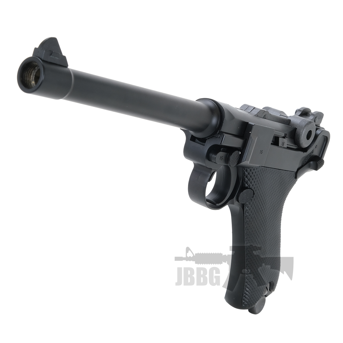WE Europe P08 Luger Gas Blowback Airsoft Pistol 6 Inch - Just BB Guns
