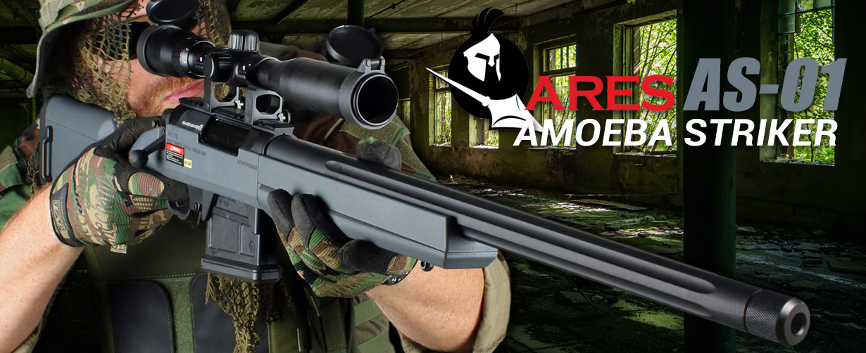 Amoeba AS-01 Striker Airsoft Sniper Rifle - Just BB Guns