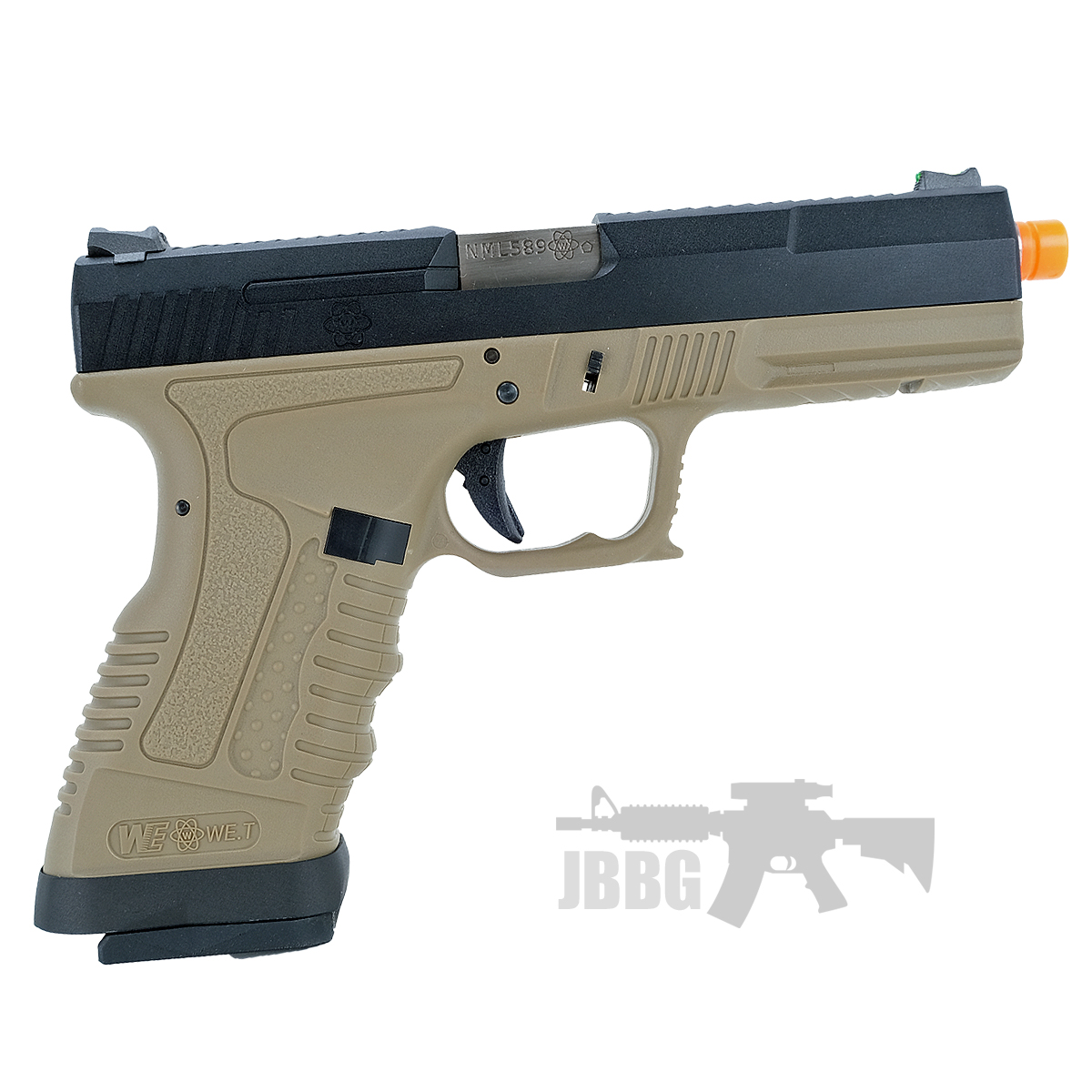 WE GP1799 T1 Gas Blowback Airsoft Pistol Tan - Just BB Guns
