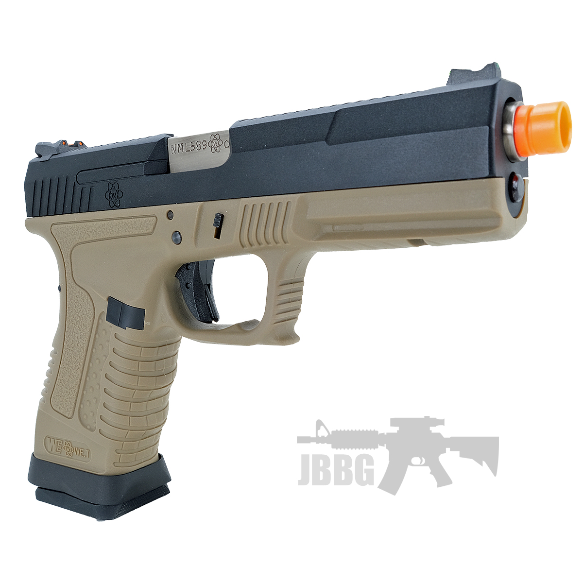 WE GP1799 T1 Gas Blowback Airsoft Pistol Tan - Just BB Guns