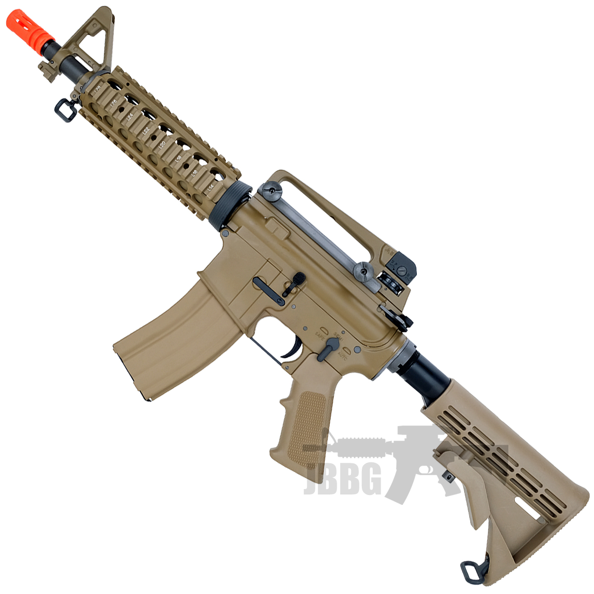 WE M4 RIS CQB GBB Airsoft Rifle Tan - Just BB Guns