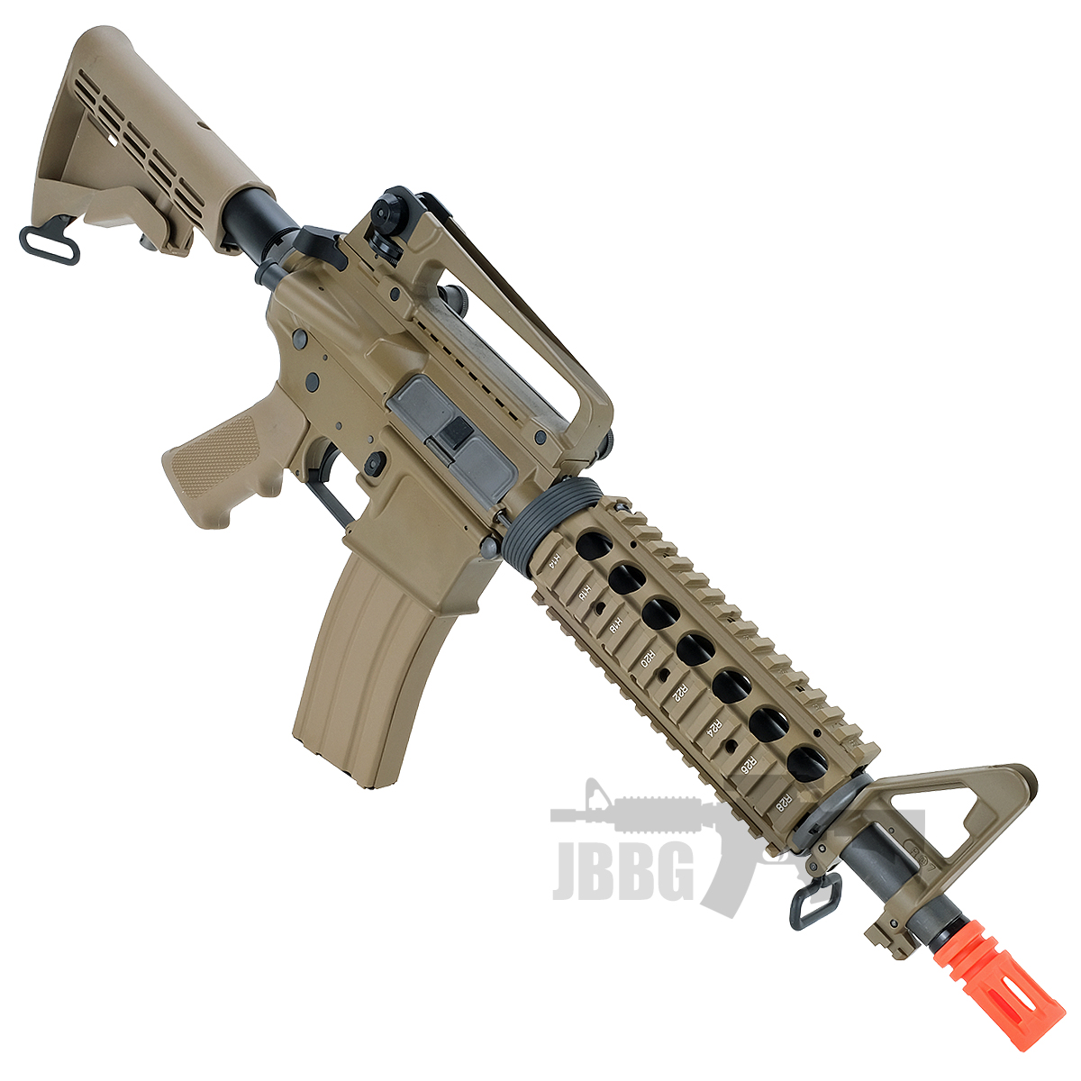 WE M4 RIS CQB GBB Airsoft Rifle Tan - Just BB Guns