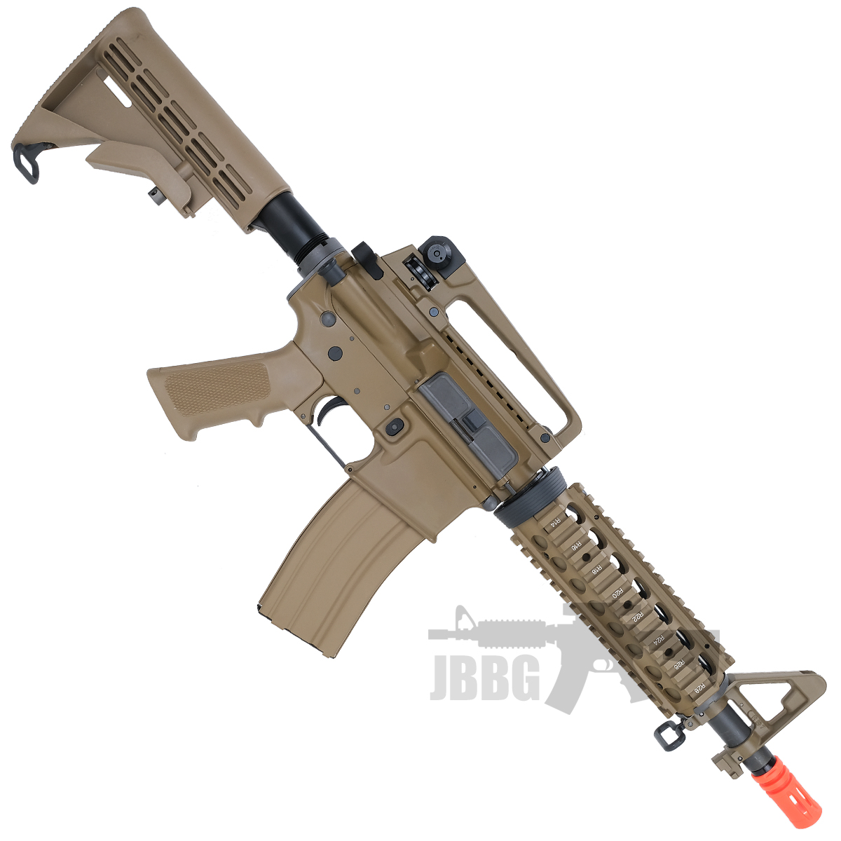 WE M4 RIS CQB GBB Airsoft Rifle Tan - Just BB Guns