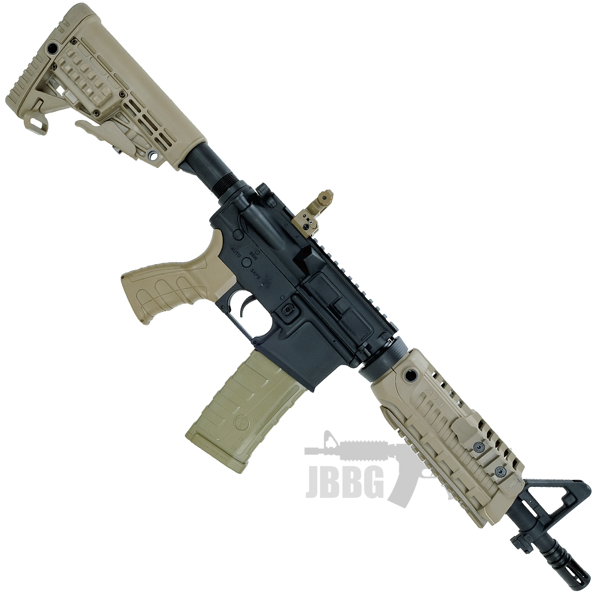 CAA M4S1 AEG Sport Series CQB 10.5 King Arms Tan - Just BB Guns