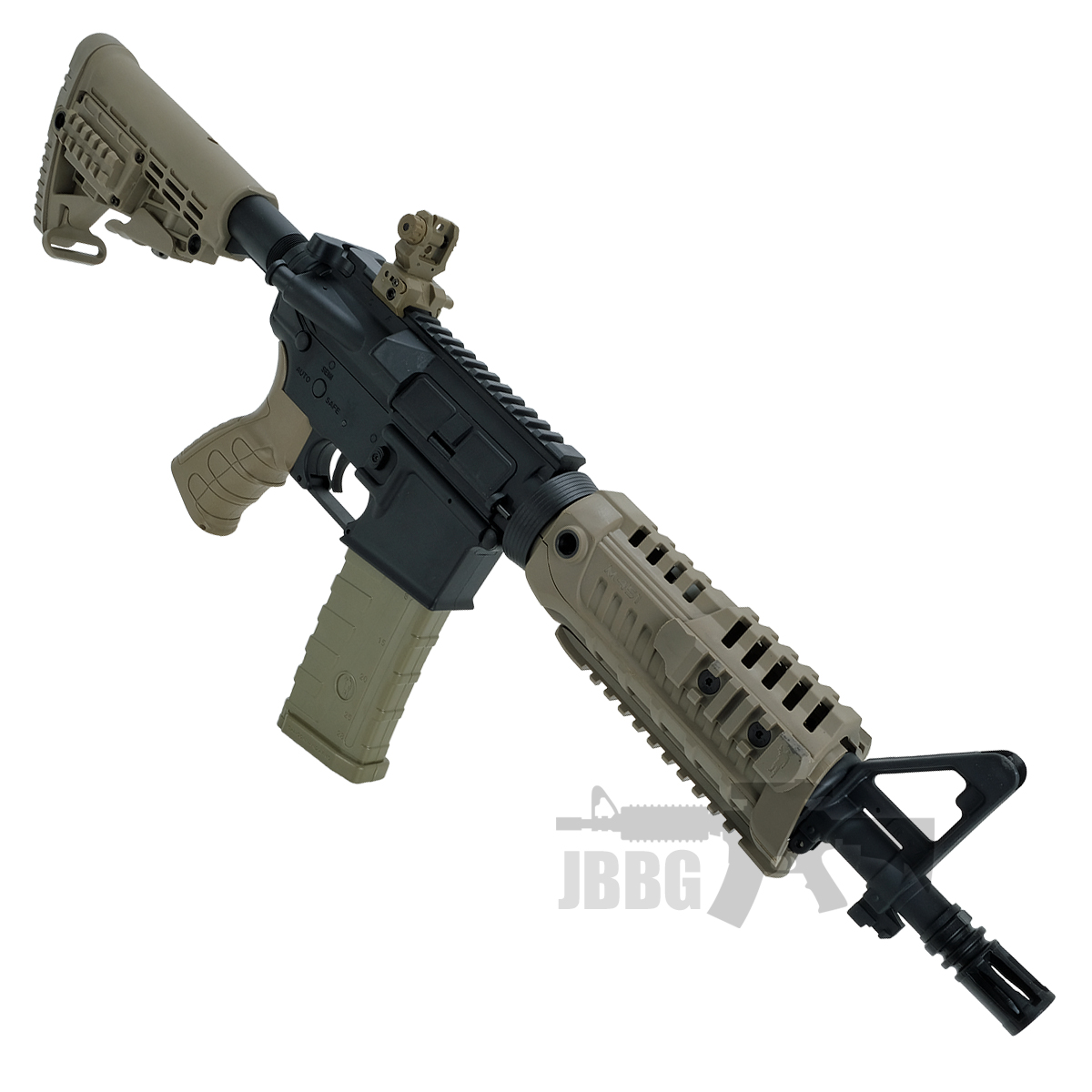 CAA M4S1 AEG Sport Series CQB 10.5 King Arms Tan - Just BB Guns