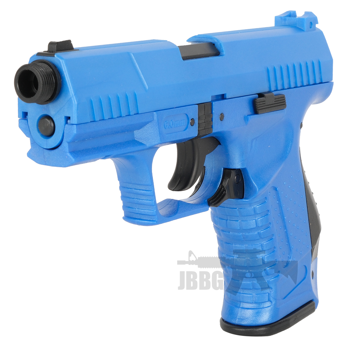 HA124 Airsoft Pistol with Silencer Two-Tone Blue - Just BB Guns