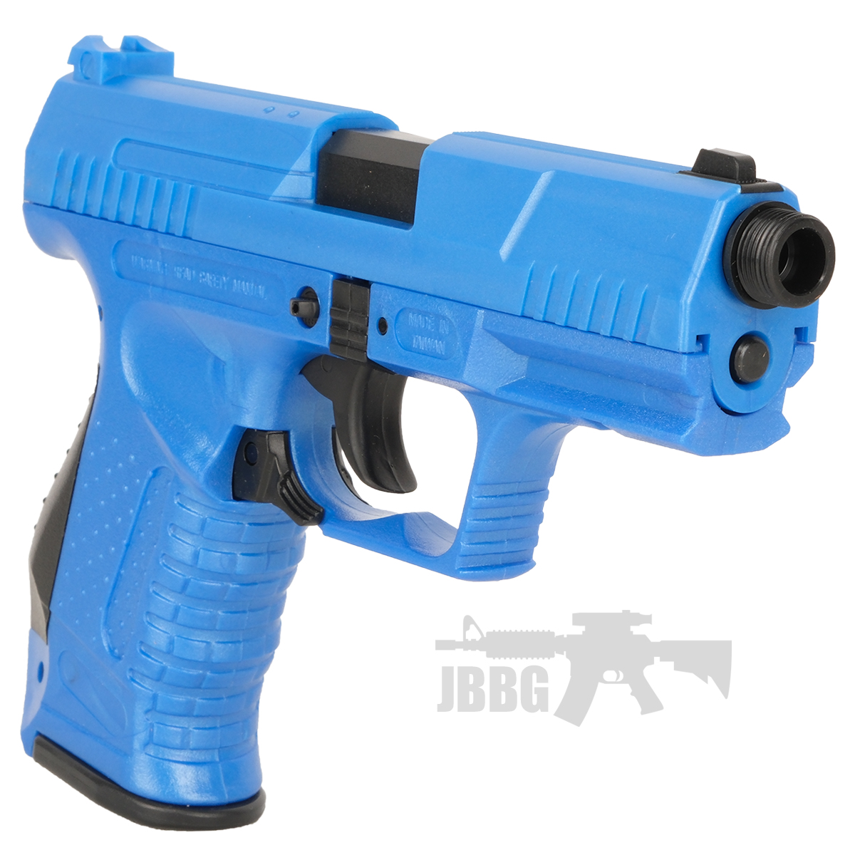 HA124 Airsoft Pistol with Silencer Two-Tone Blue - Just BB Guns