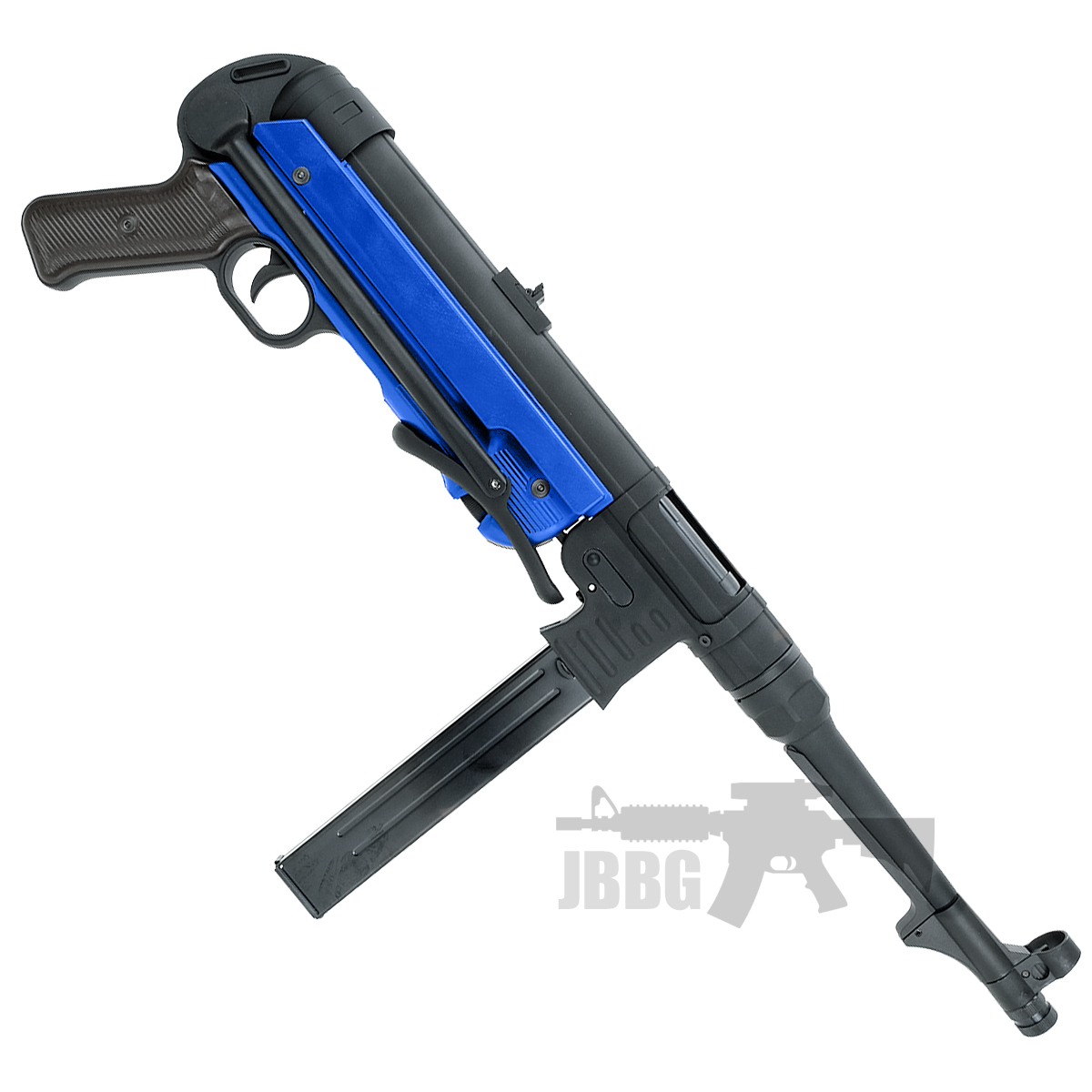 SR40 MP40 Co2 Blowback Airsoft Gun SRC Two-Tone Blue - Just BB Guns