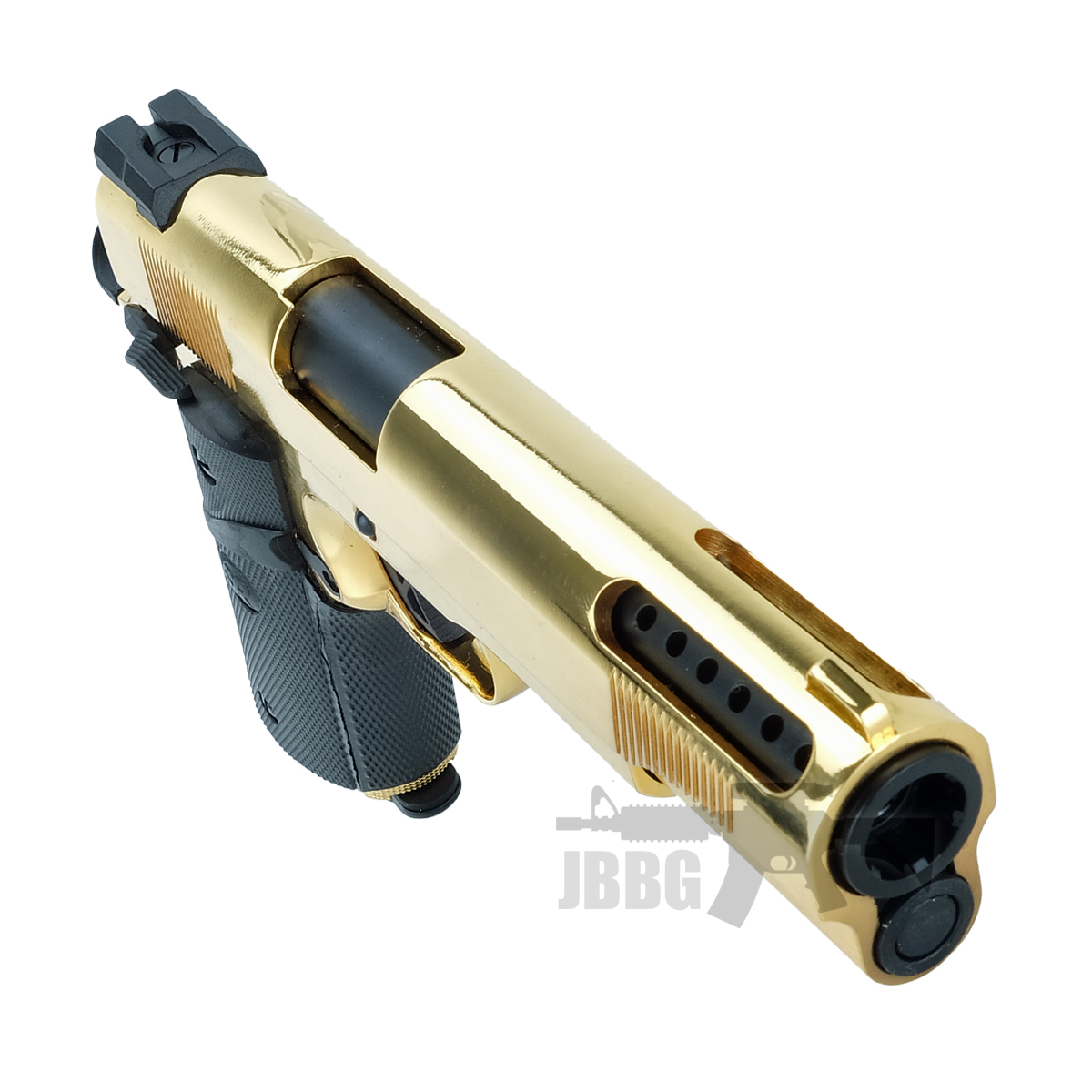 SRV-12 1911 Gas Blowback Golden Airsoft Pistol - Just BB Guns