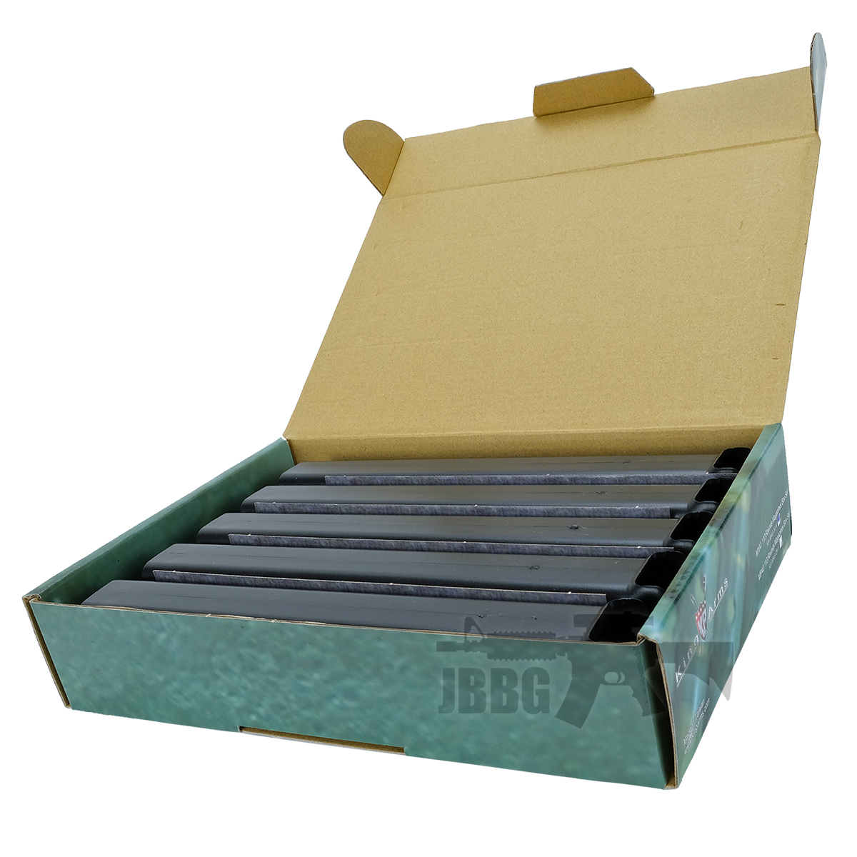 King Arms M1A1 Magazine Box Set 5 x Mid-Cap - Just BB Guns