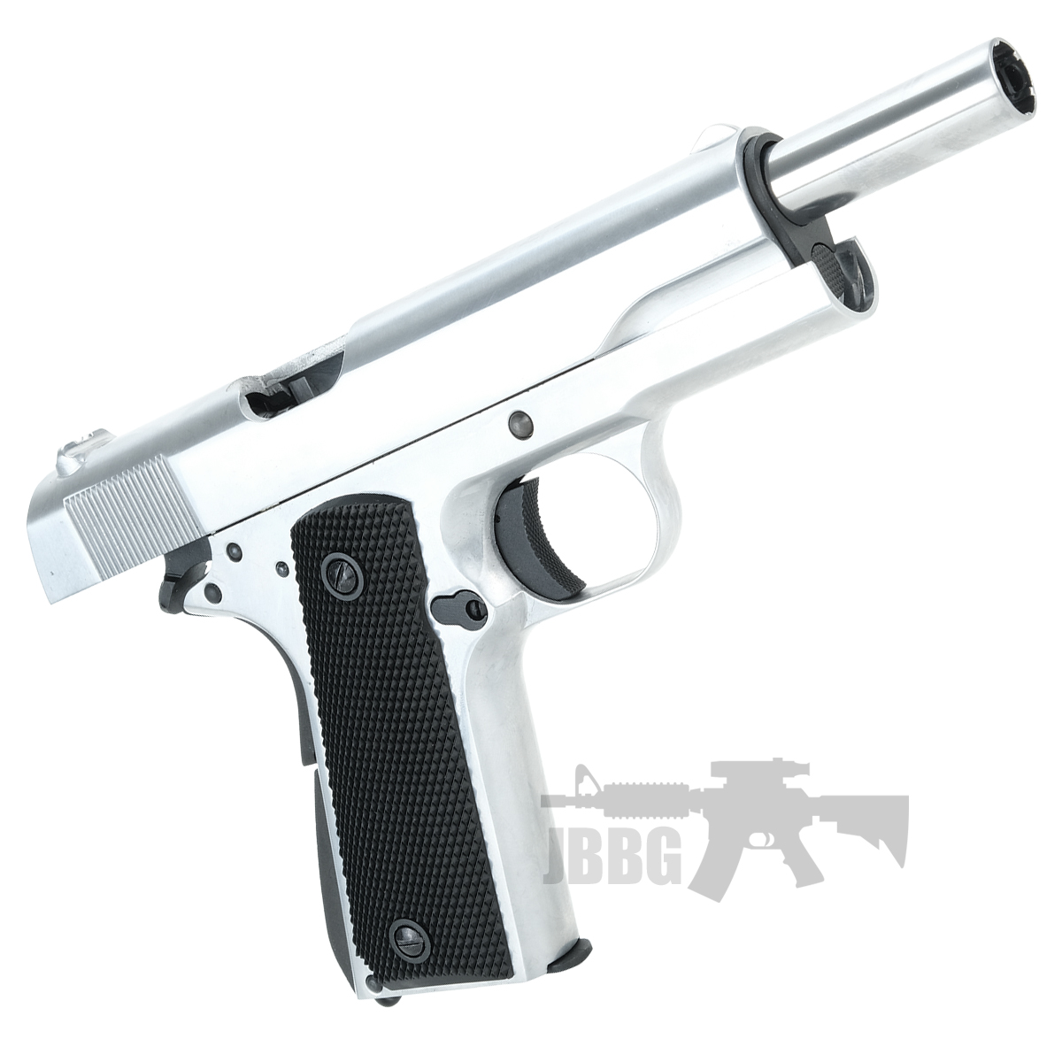 SR1911 Gas Blowback Airsoft Pistol Silver Ver with Case - Just BB Guns