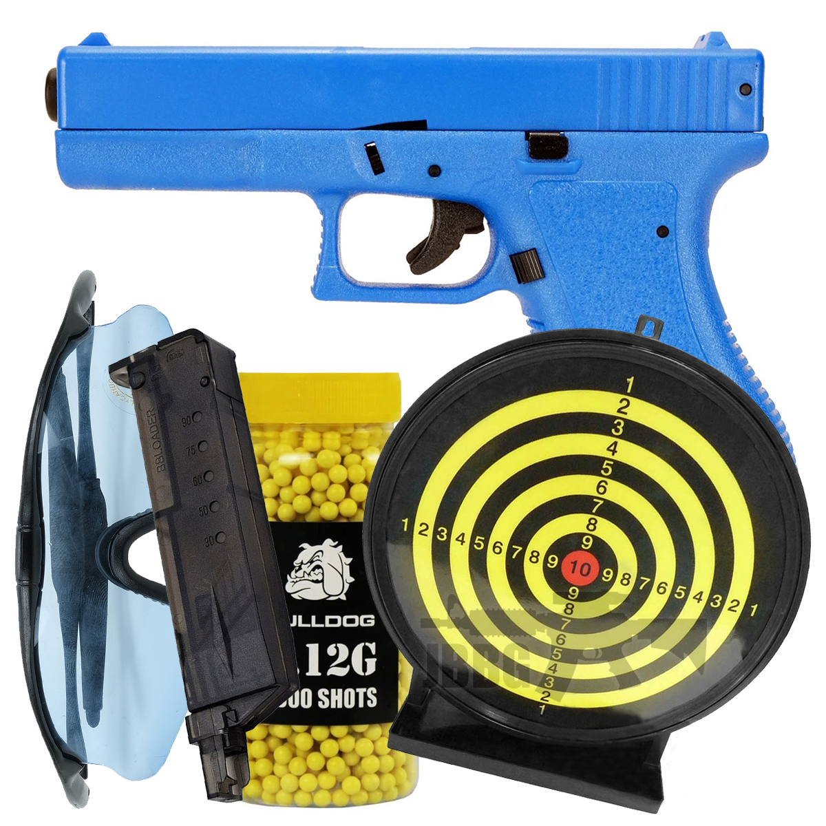 HA117 G17 Spring BB Pistol Blue Bundle Offer - Just BB Guns