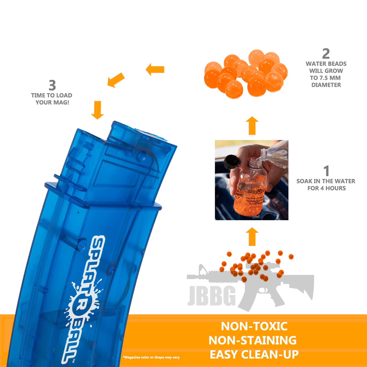 20K Certified Water Bead Orange Ammo, End of Line Clearance