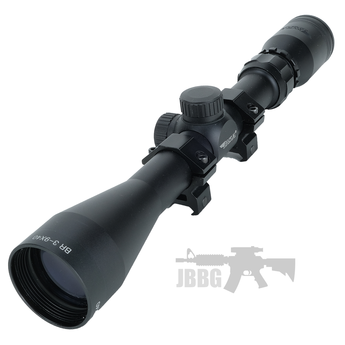 3-9X40 BSA Rifle Scope with Tactical Mounts - Just BB Guns