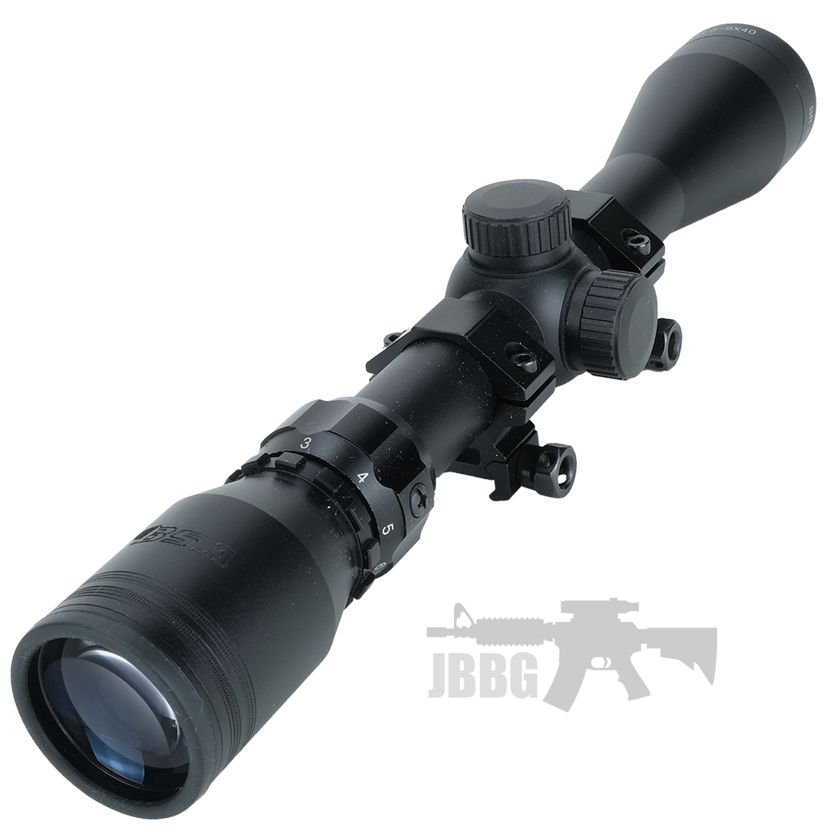 3-9X40 BSA Rifle Scope with Tactical Mounts - Just BB Guns