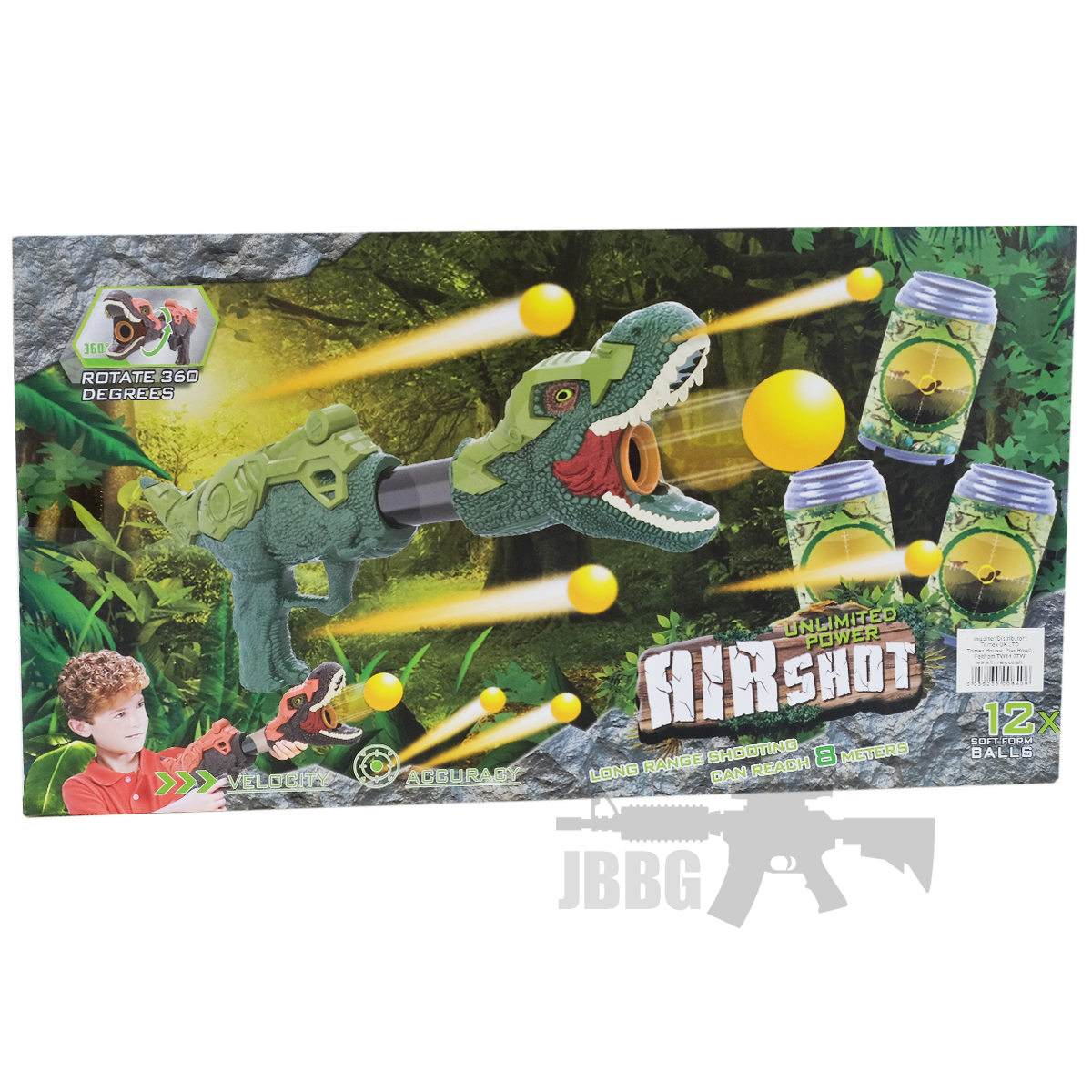 Dinosaur Foam Soft Ball Gun Set