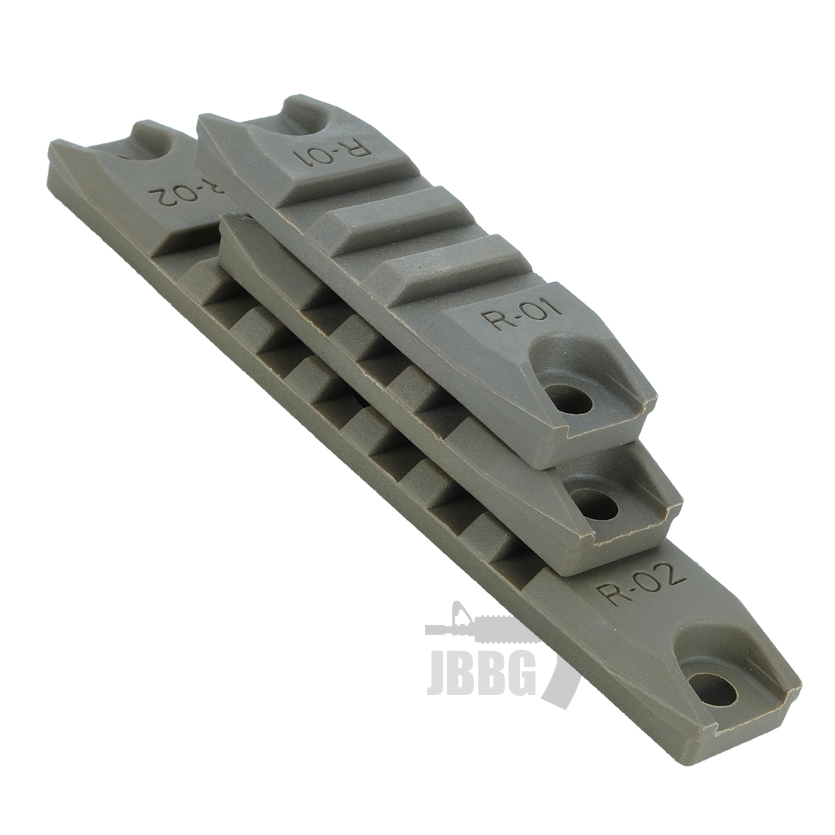 Tactical Nylon Picatinny Rail Set 3PCS Tan - Just BB Guns