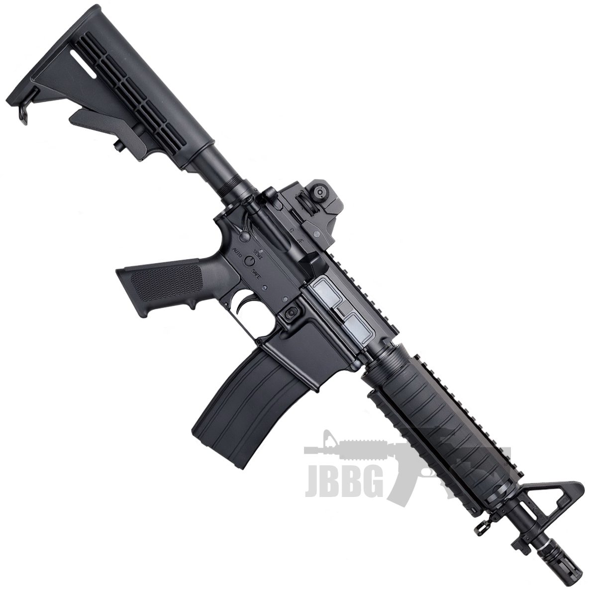 KJ Works M4 V3 II CQB Gas Airsoft Gun with Standard Mag