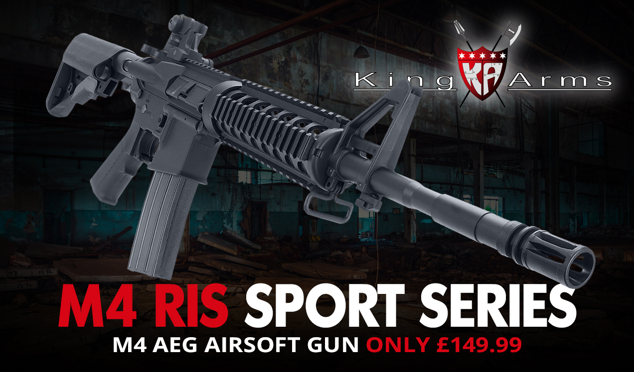 King Arms M4 RIS Sport Series Airsoft Gun - Just BB Guns