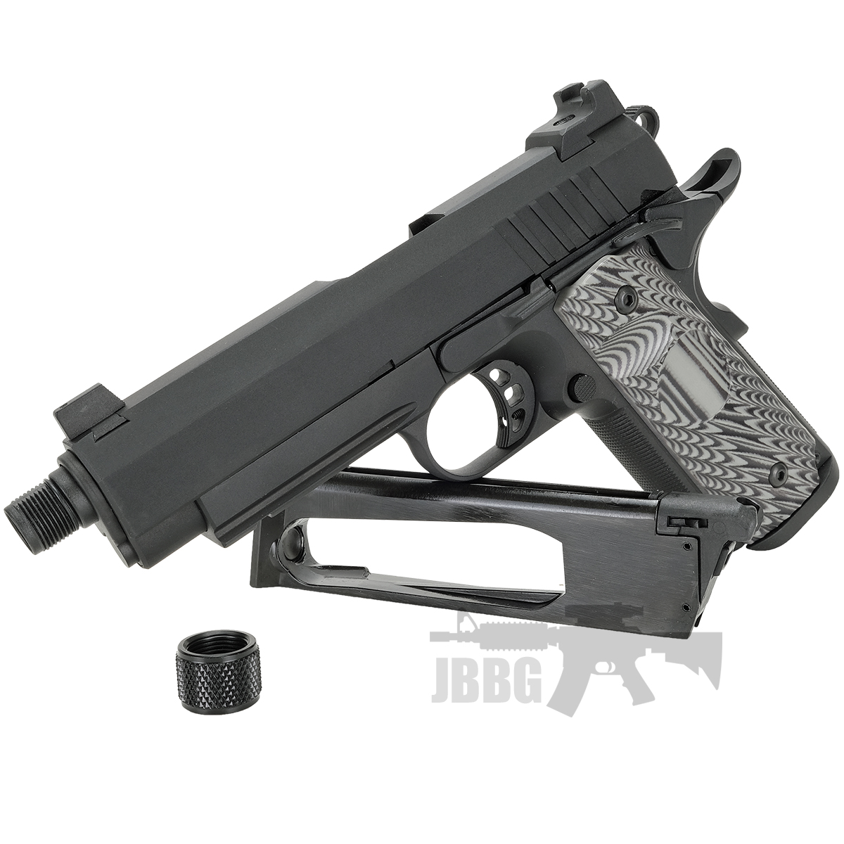 SR1911 Silent Hawk Co2 Blowback Airsoft Pistol - Just BB Guns