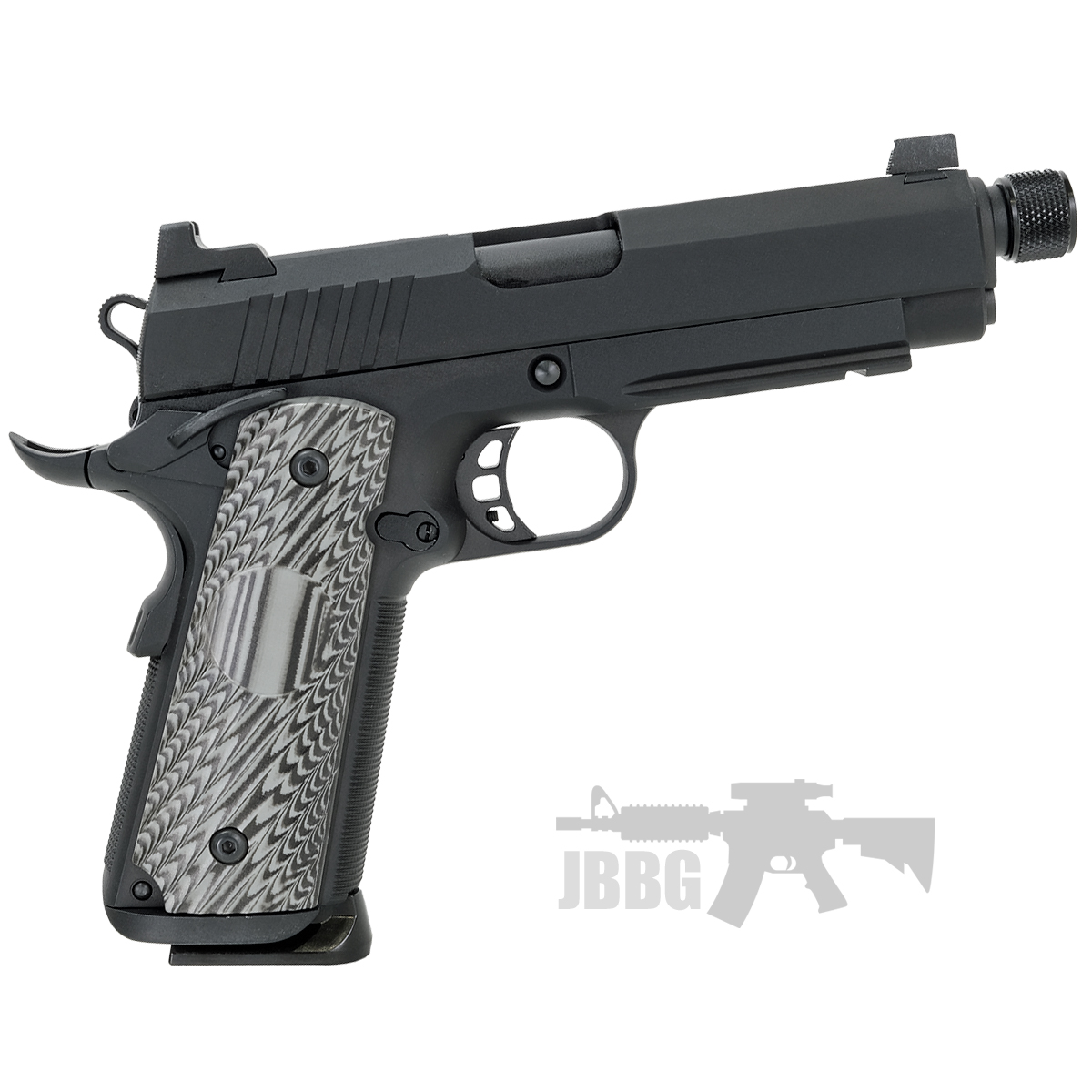 SR1911 Silent Hawk Co2 Blowback Airsoft Pistol - Just BB Guns