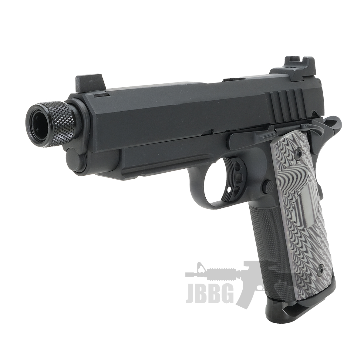 SR1911 Silent Hawk Co2 Blowback Airsoft Pistol - Just BB Guns