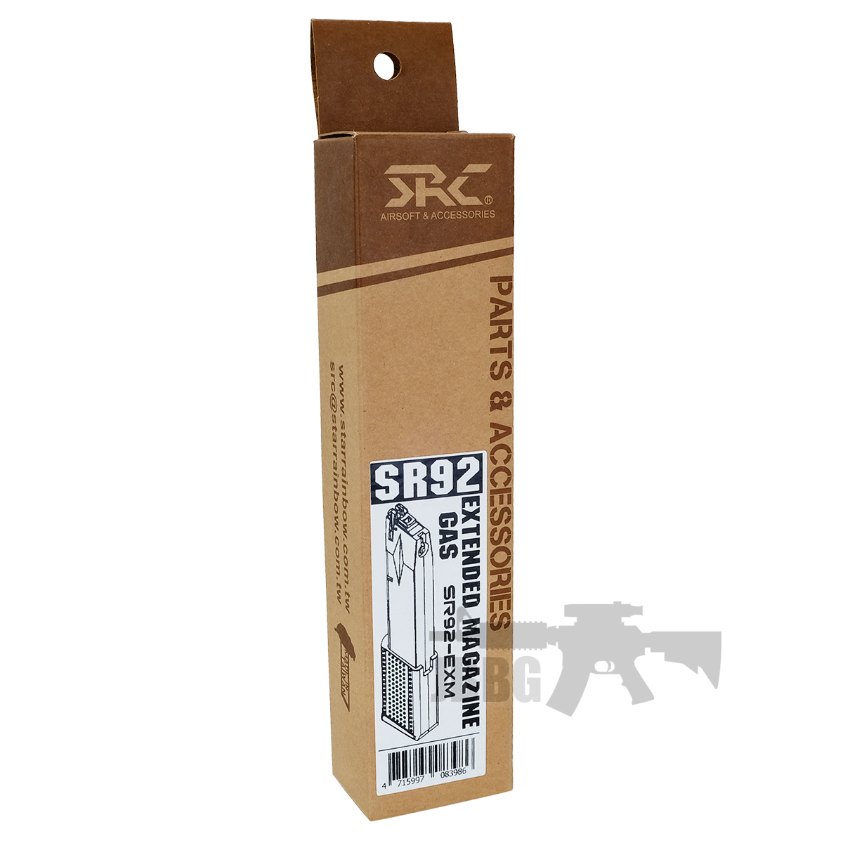 SR92 Gas Extended Magazine 6mm Airsoft 33 Rounds - Just BB Guns