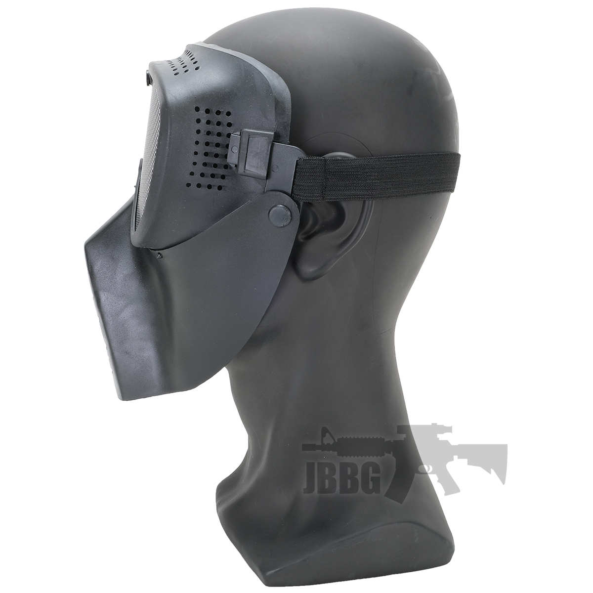SRC Full Face Fly Airsoft Mask V2 Black with Round Holes