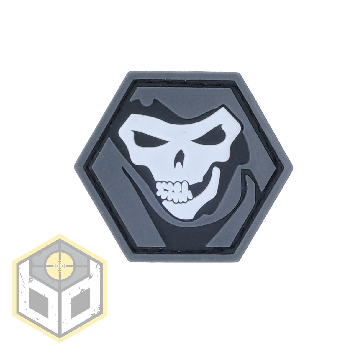 Reaper White Ballistic Hex Patch BH00016 - Just BB Guns