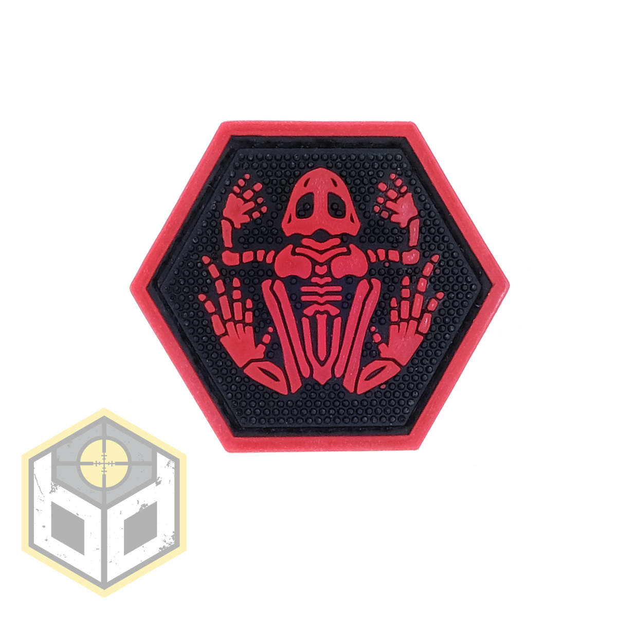 US Navy Seals Skull Frogman Red Ballistic Hex Patch BH00019 - Just BB Guns