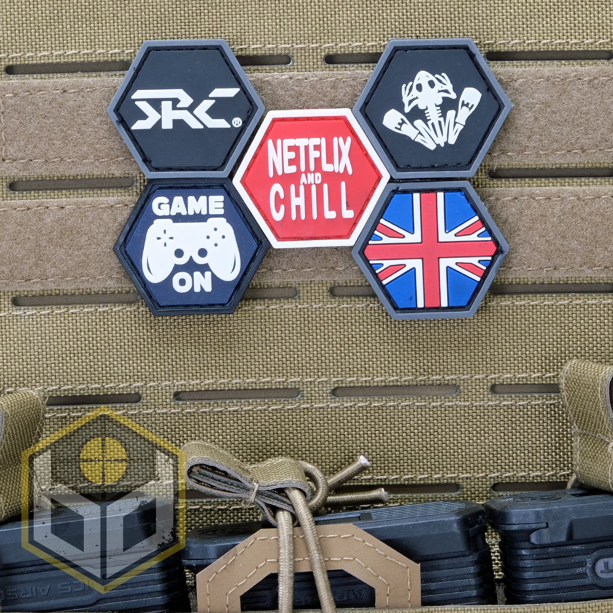 Netflix and Chill Catchphrase Ballistic Hex Patch BH00032 - Just BB Guns