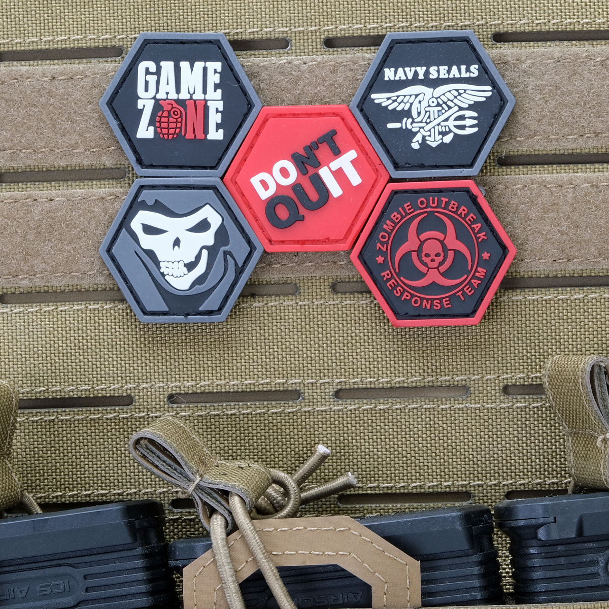 Dont Quit Catchphrase Ballistic Hex Patch BH00033 - Just BB Guns