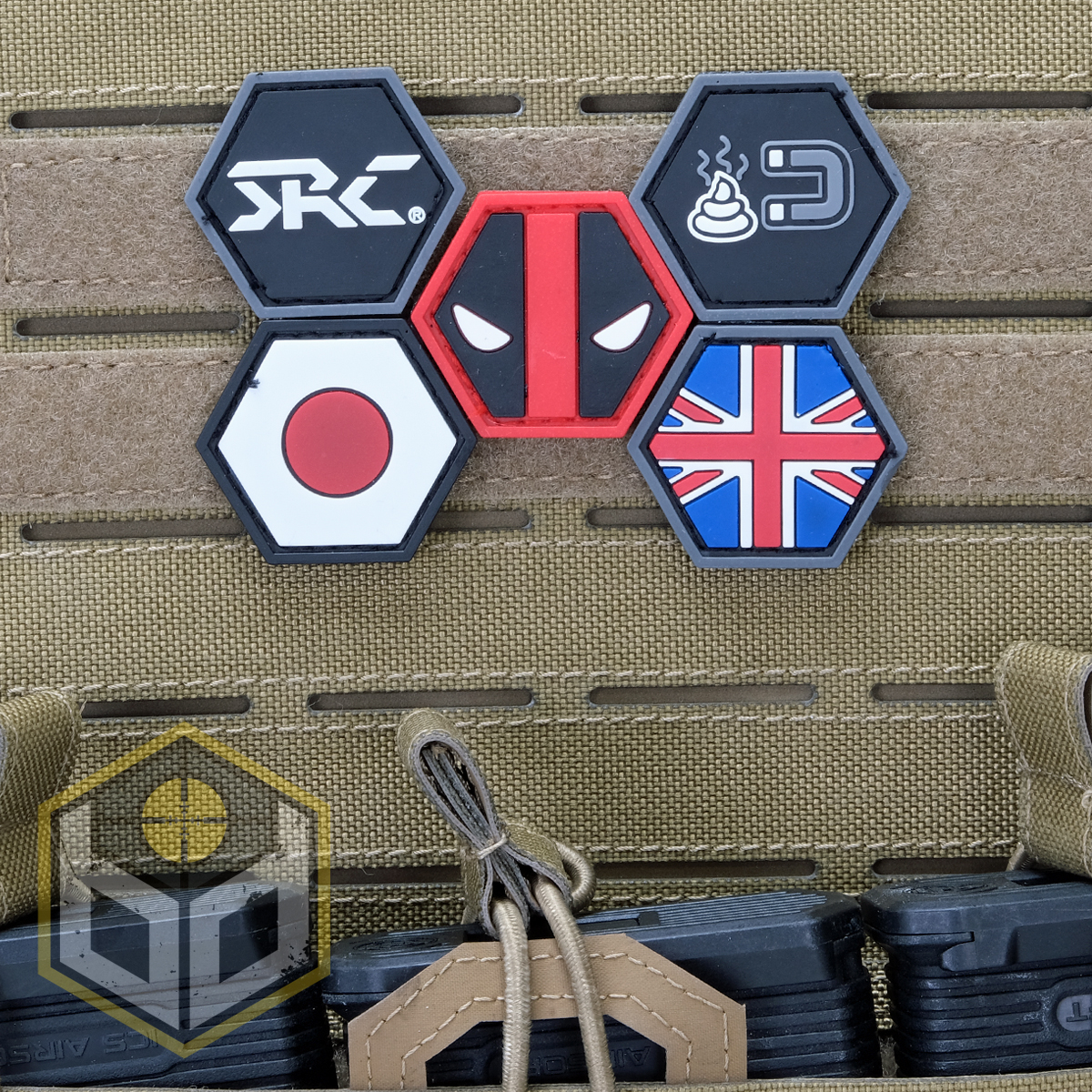 Deceased Puddle Ballistic Hex Patch BH00035 - Just BB Guns