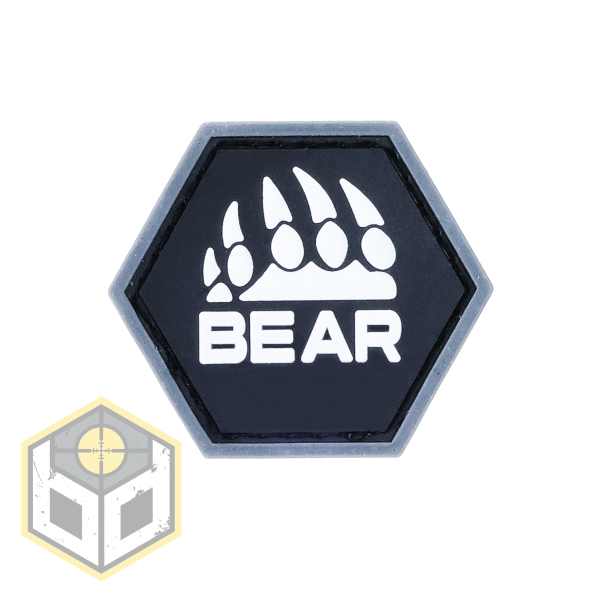 Bear White Ballistic Hex Patch BH00057 - Just BB Guns