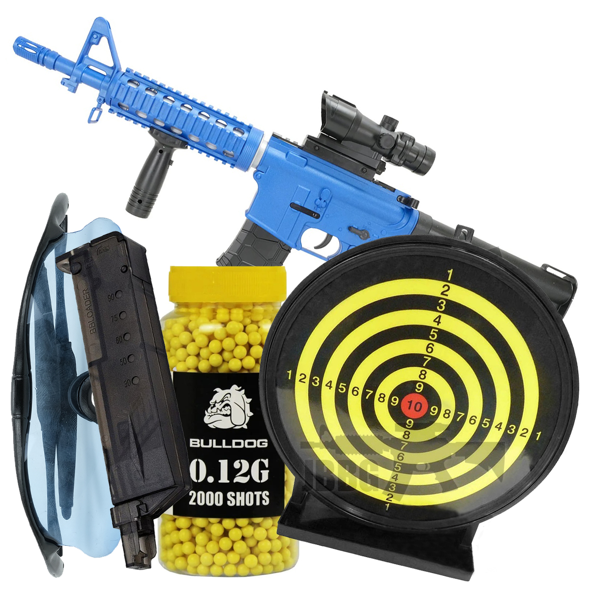 8920A CQB RIS Spring M4 BB Gun Bundle - Just BB Guns