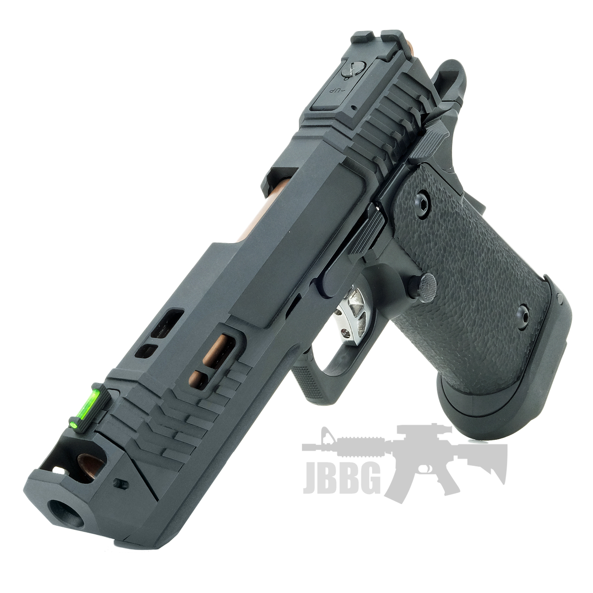 SRC Night Viper JW4 Hi-Capa Gas Airsoft Pistol with Case Red