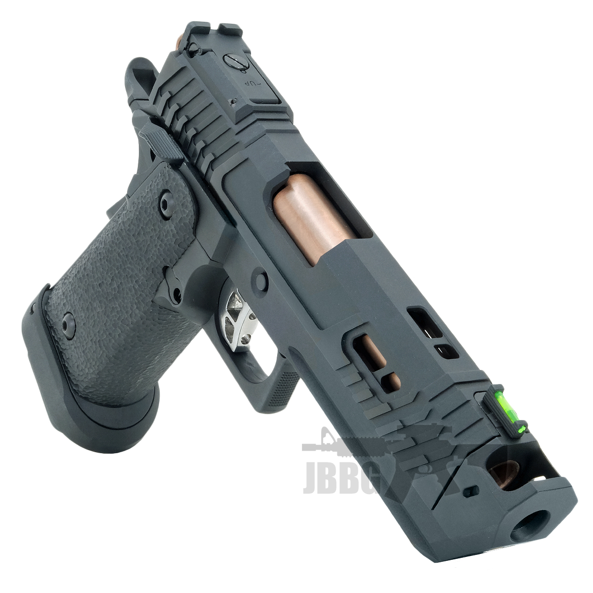 SRC Night Viper JW4 Hi-Capa Gas Airsoft Pistol with Case Blue