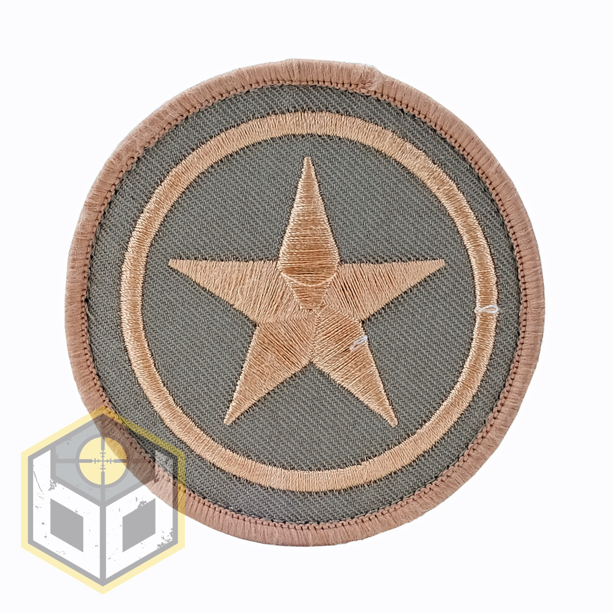 Star Patch Round Tan - Just BB Guns