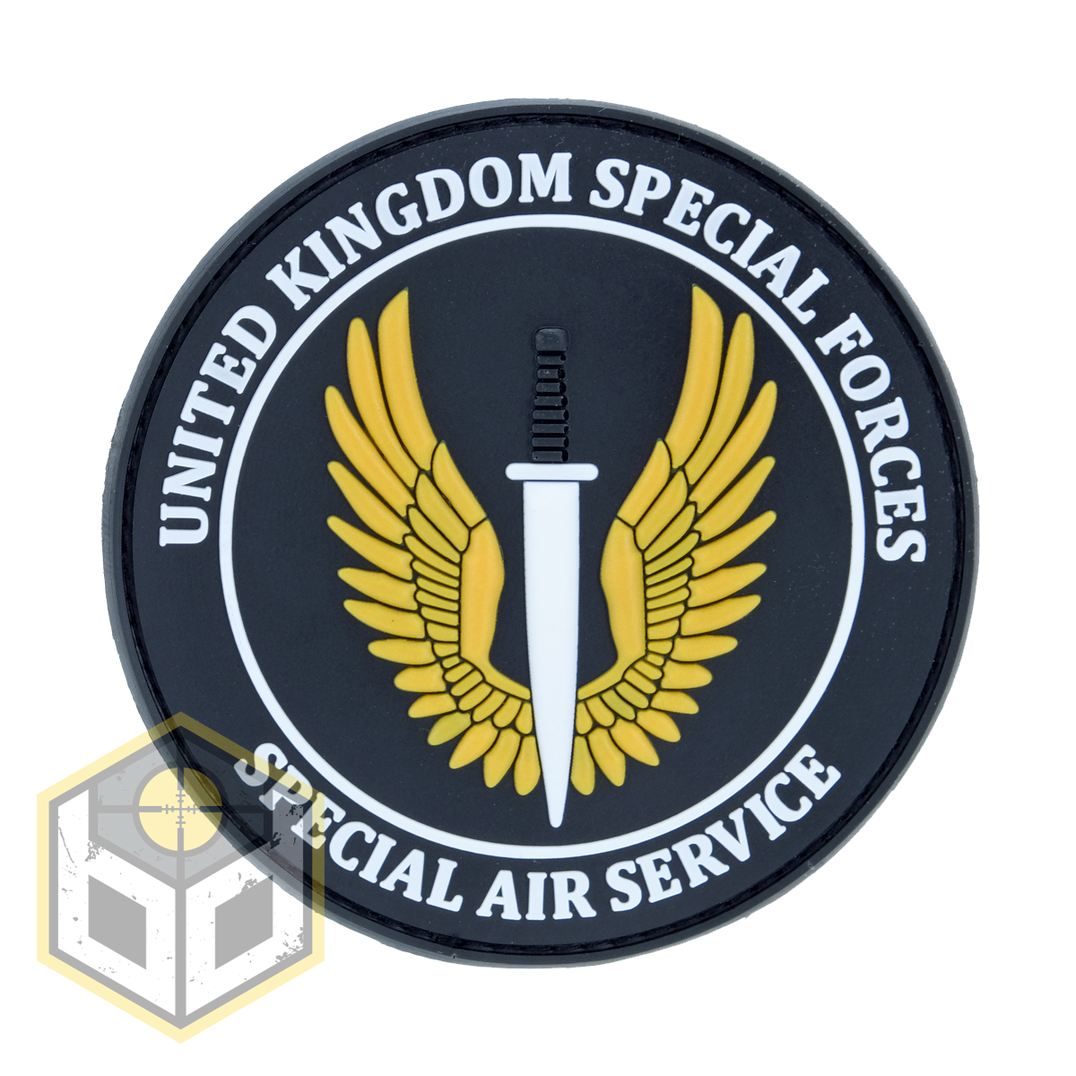 Special Air Service UK British SAS PVC Military Patch UKSFAIR-YELLOW