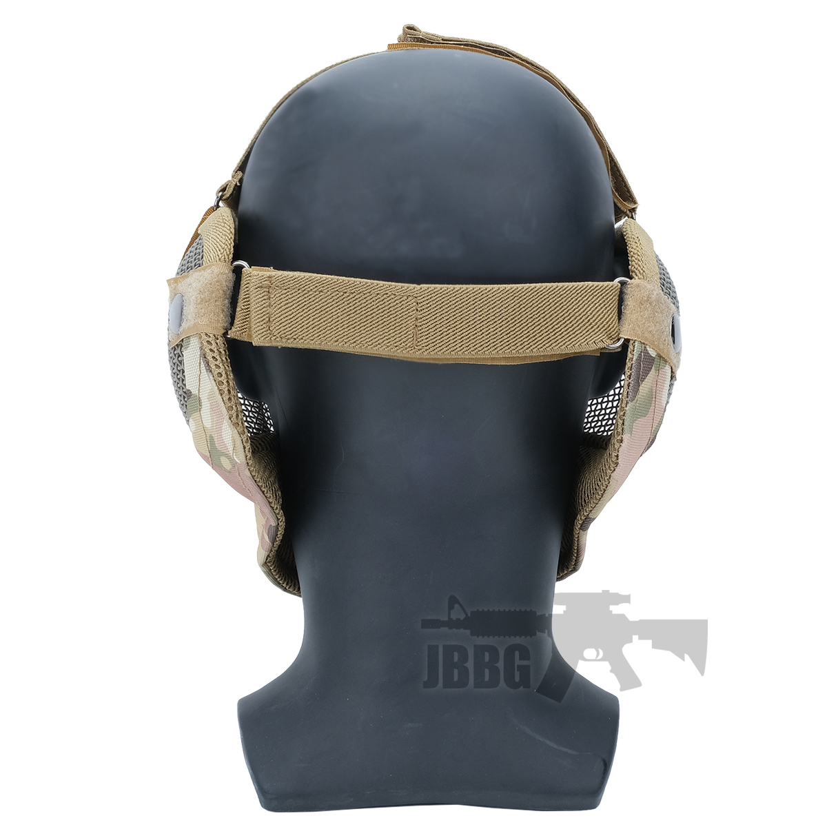 Airsoft Mesh Lower Mask with Ear Protection Multicam