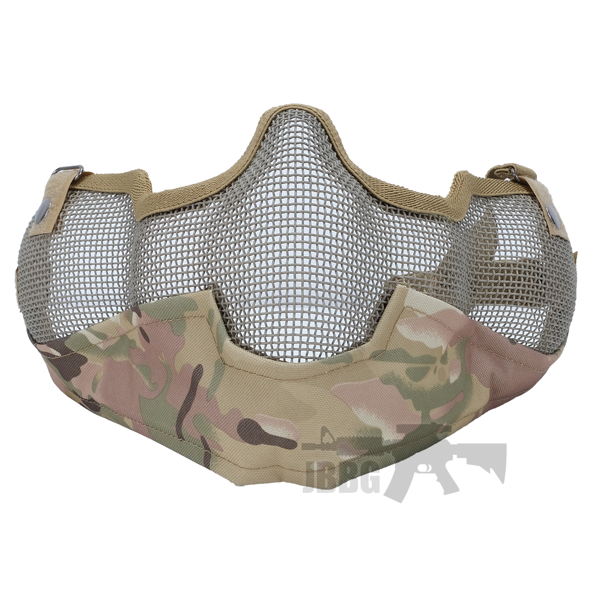 Airsoft Mesh Lower Mask with Ear Protection Multicam