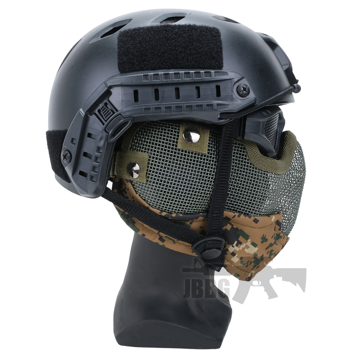 Airsoft Mesh Lower Mask with Ear Protection Digital Camo