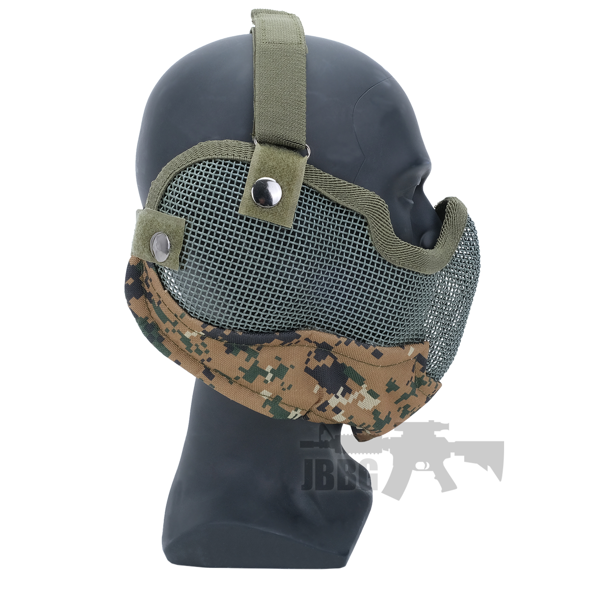 Airsoft Mesh Lower Mask with Ear Protection Digital Camo
