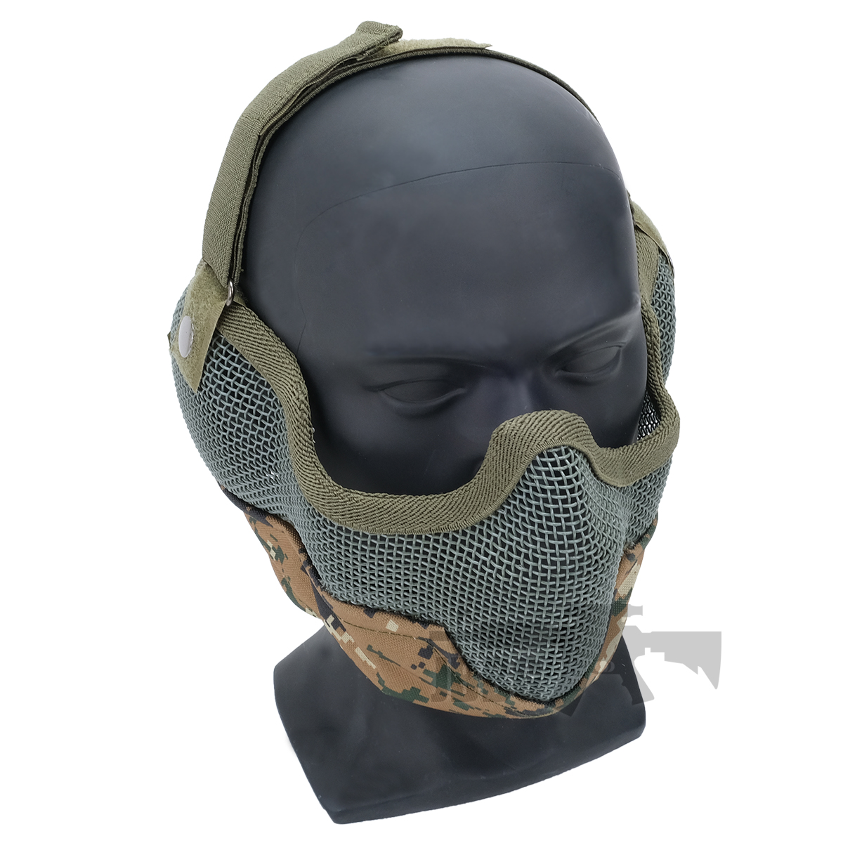 Airsoft Mesh Lower Mask with Ear Protection Digital Camo