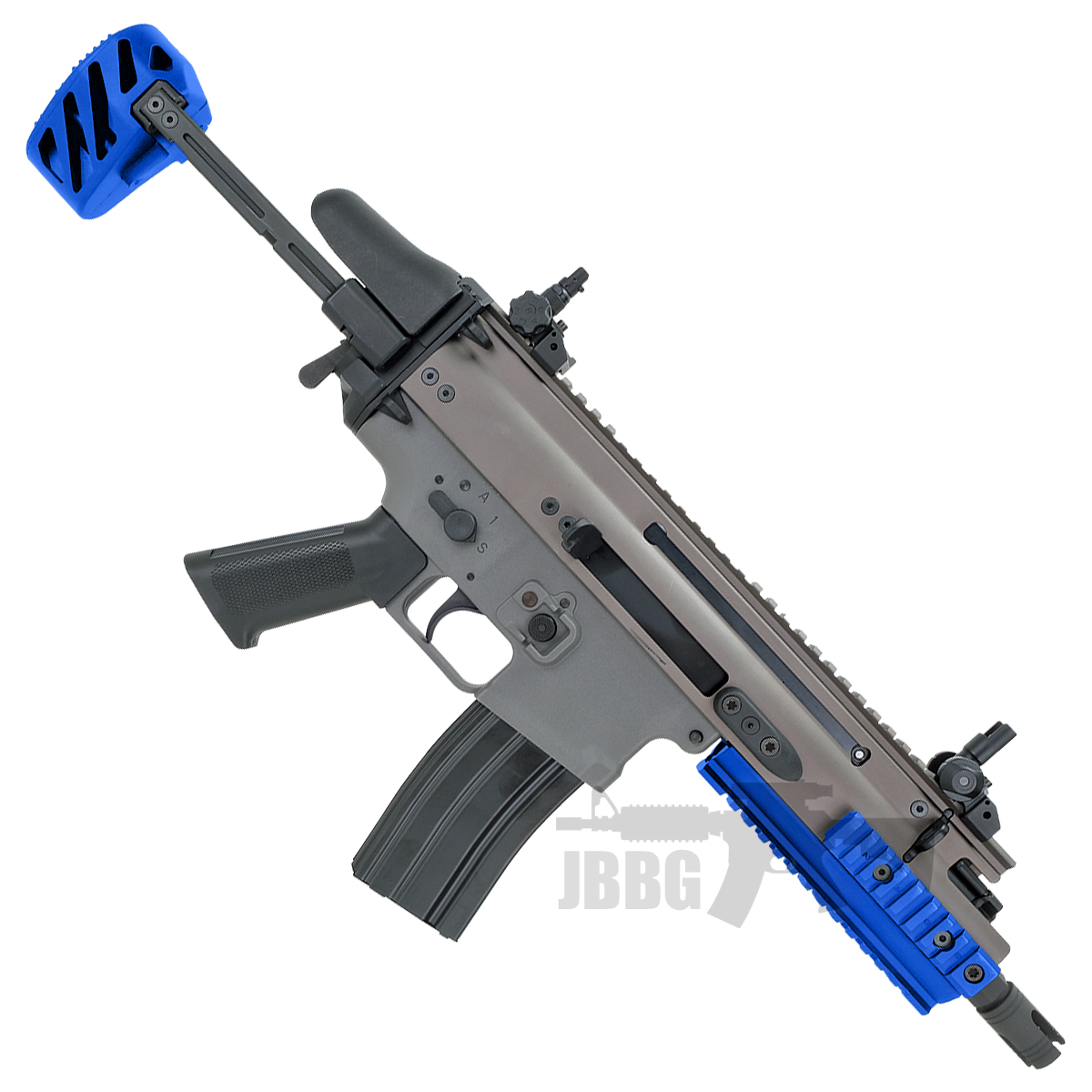 FN Herstal SCAR-SC BRSS AEG Recoil Bolt Grey Blue - Just BB Guns