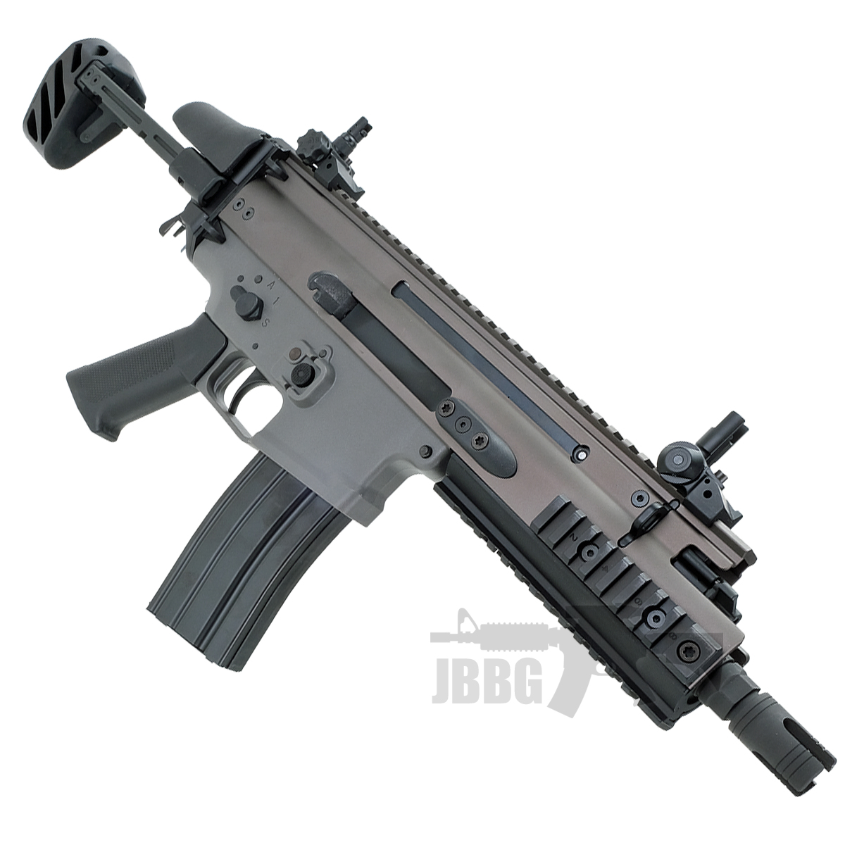 FN Herstal SCAR-SC BRSS AEG Recoil Bolt Grey - Just BB Guns
