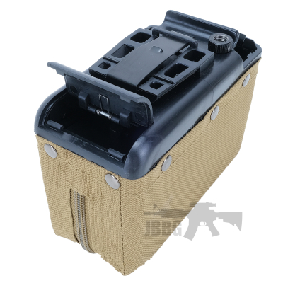 Classic Army M249 Drum Magazine 1200R Full Automatic Tan - Just BB Guns