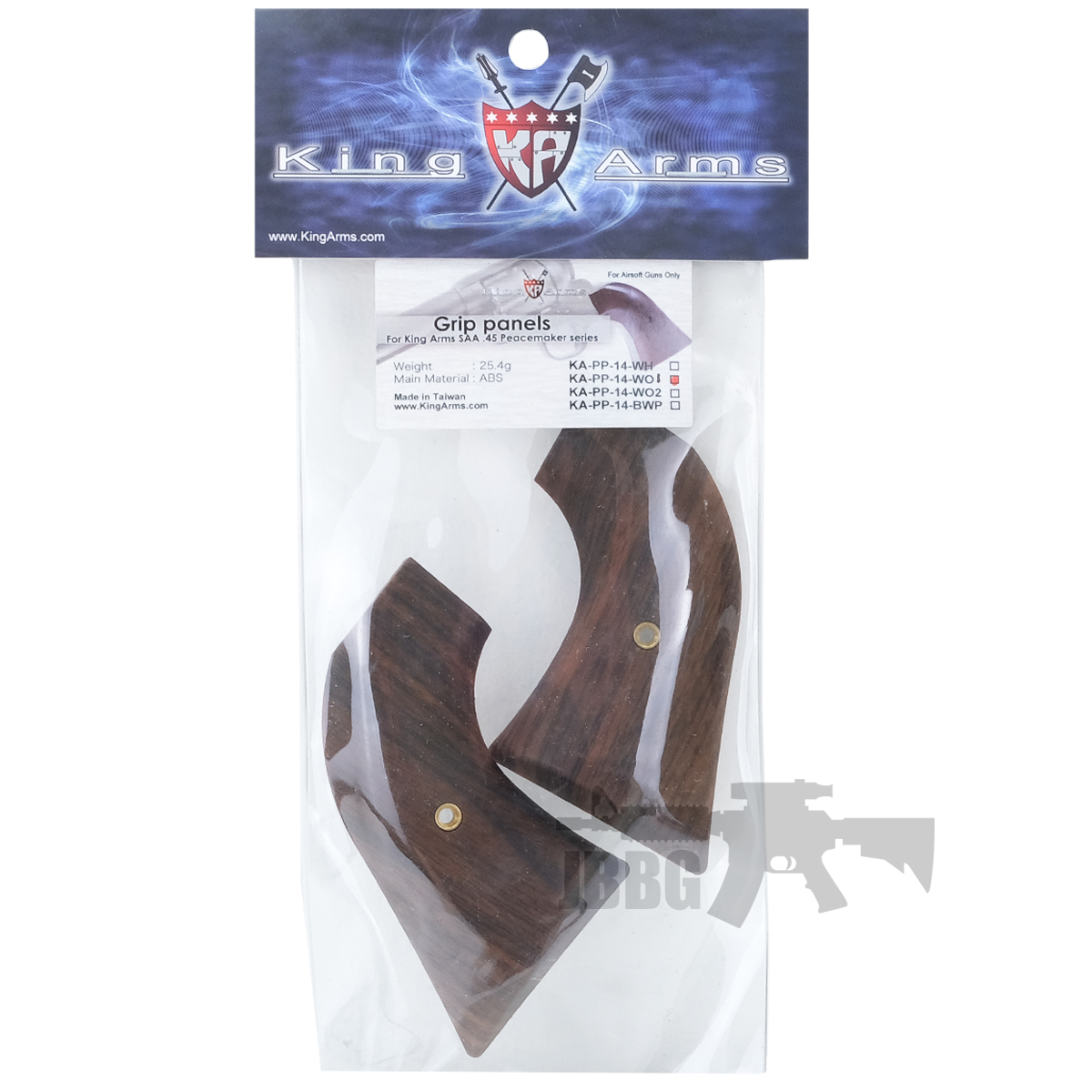 Grip Panel for King Arms SAA.45 Revolver Series - Wood Pattern 1