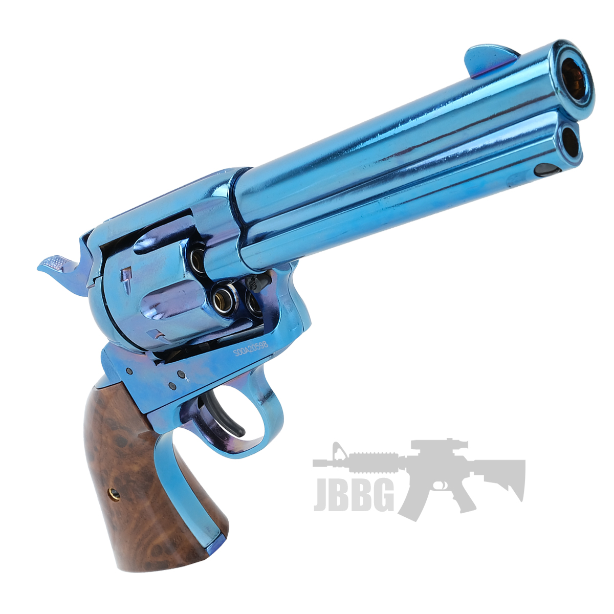King Arms SAA .45 Peacemaker Airsoft Gas Revolver S V2 - Blue