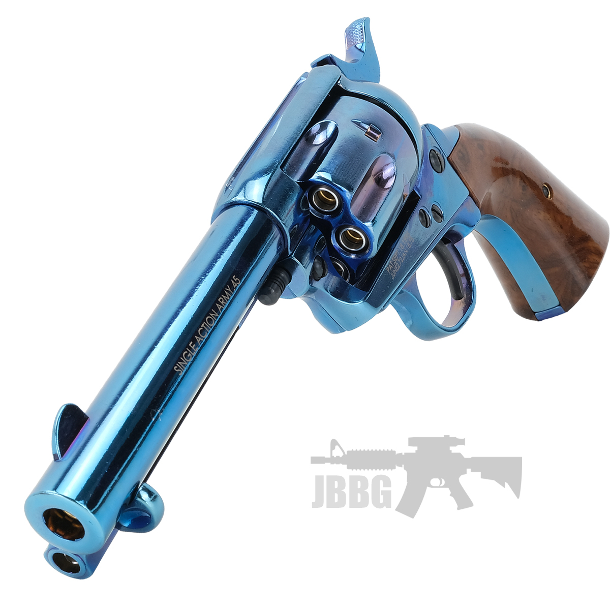 King Arms SAA .45 Peacemaker Airsoft Gas Revolver S V2 - Blue